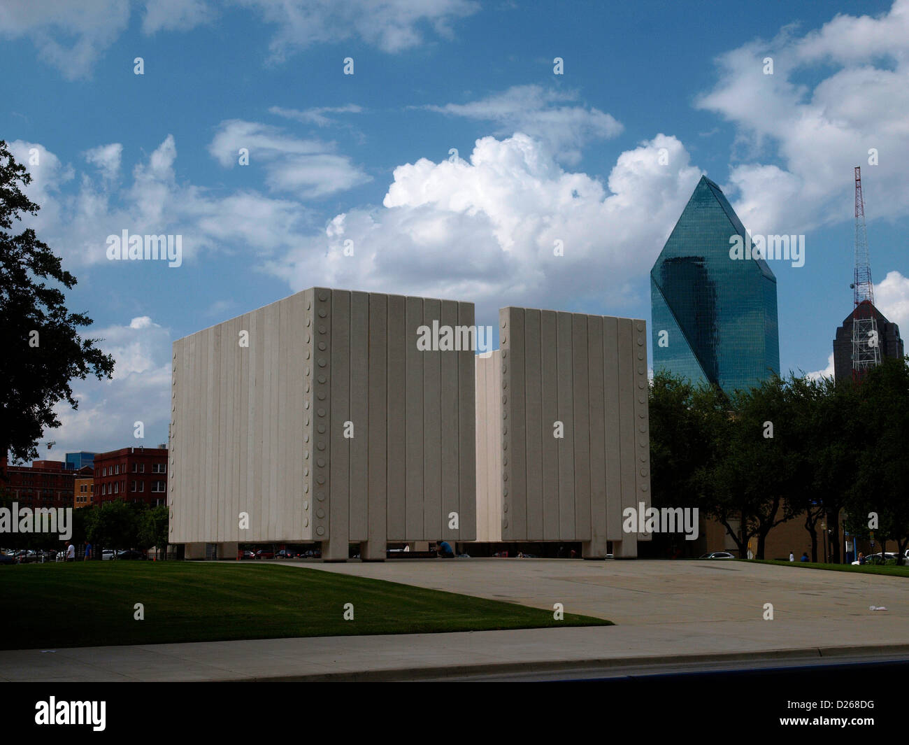 John F. Kennedy Plaza designed by American architect Phillip Johnson ...