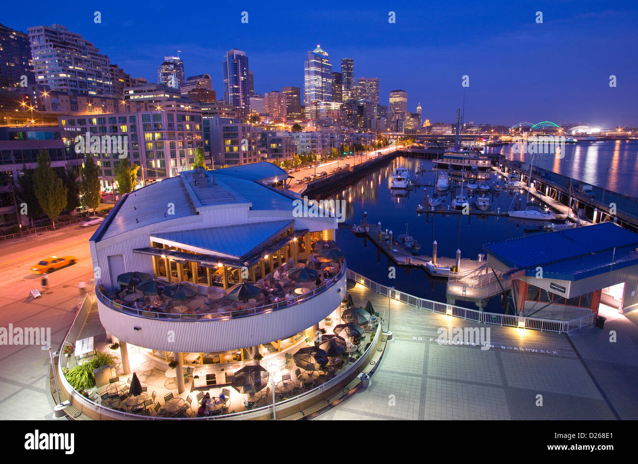 OUTDOOR RESTAURANT PIER 66 BELL STREET MARINA ELLIOT BAY DOWNTOWN ...