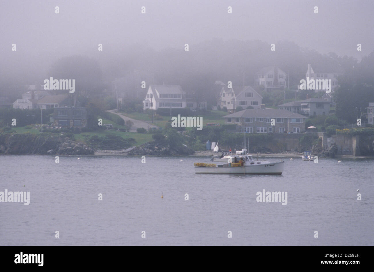 Houses of Portland Harbor Stock Photo - Alamy