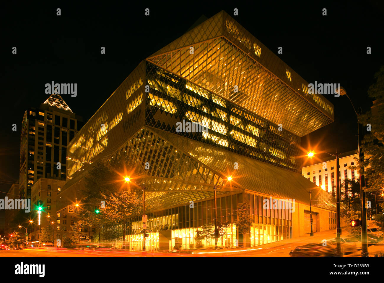 Seattle central library hi-res stock photography and images - Alamy