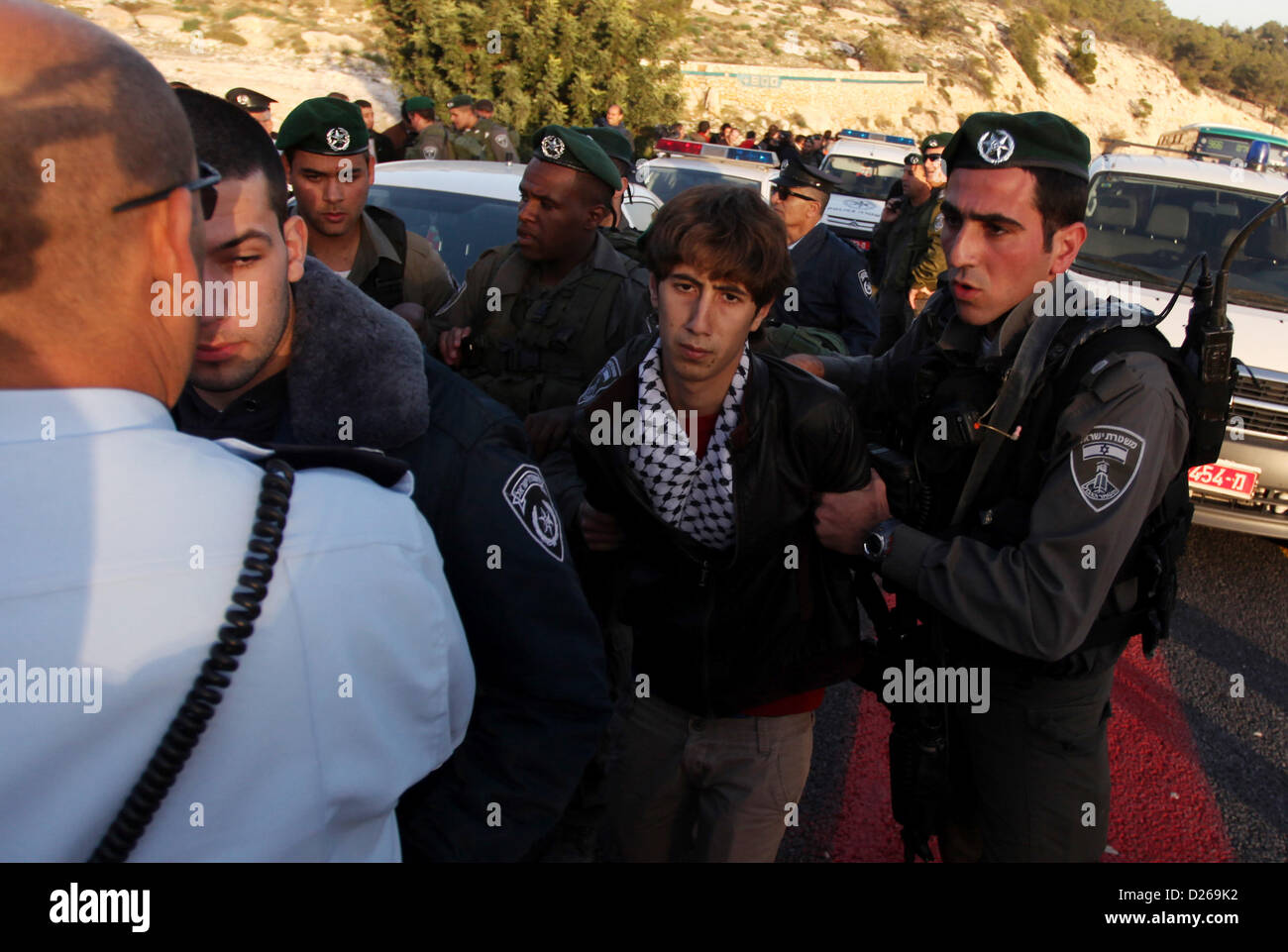 Jan. 15, 2013 - Ramallah, West Bank, Palestinian Territory - Israeli ...