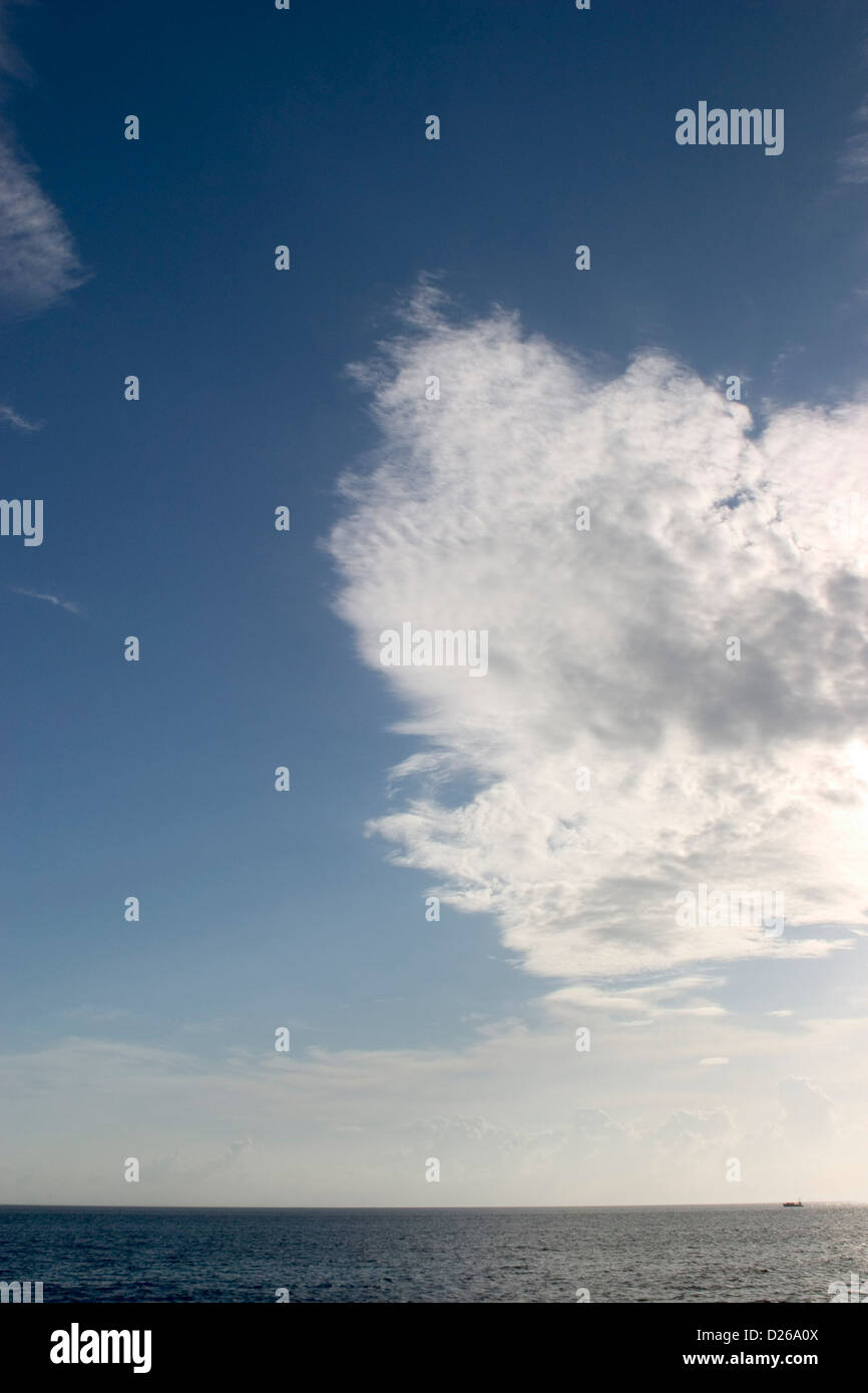 Ocean with Clouds Stock Photo - Alamy
