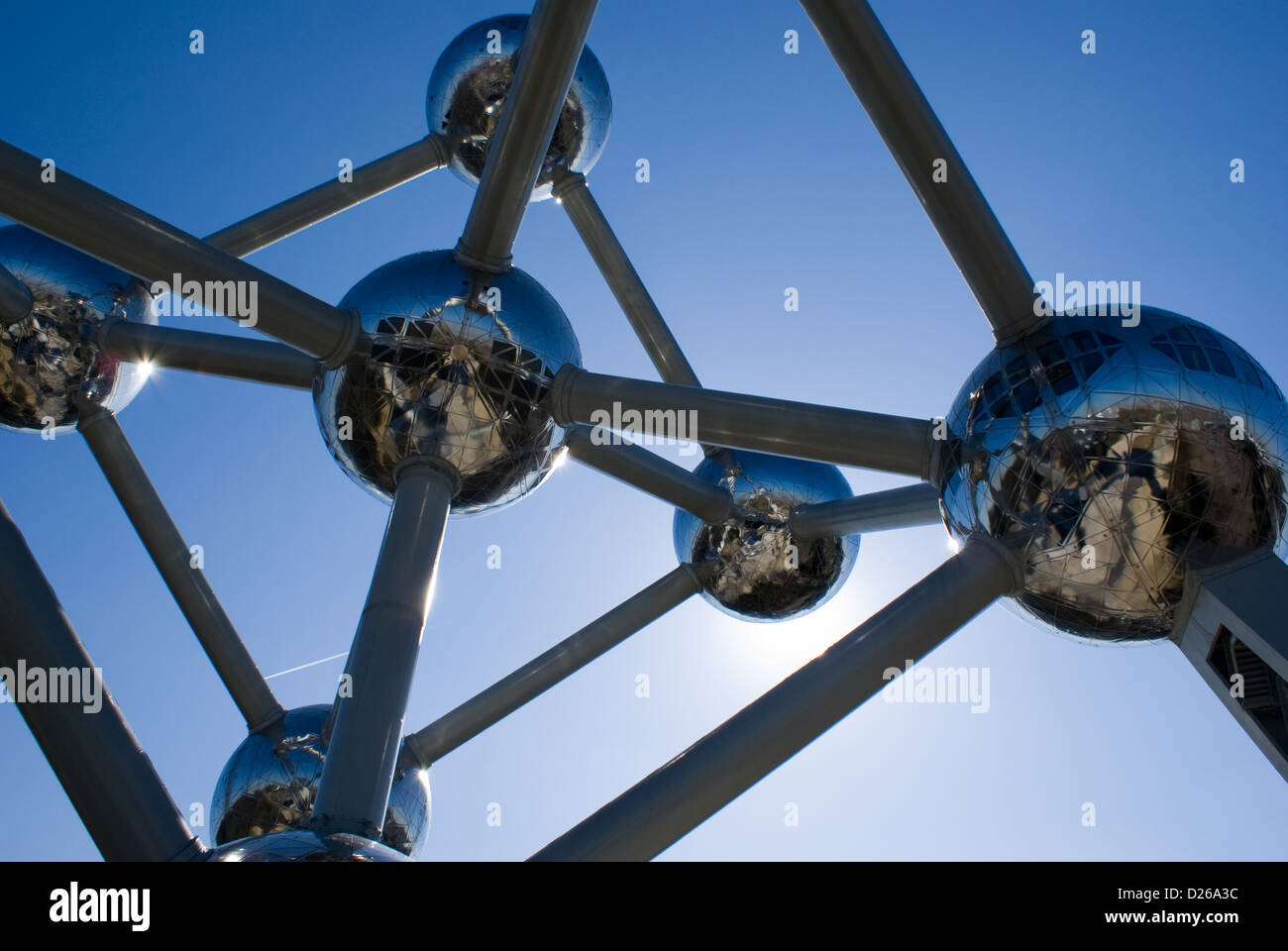 Balls of the Atomium monument in Brussels, Belgium Stock Photo - Alamy