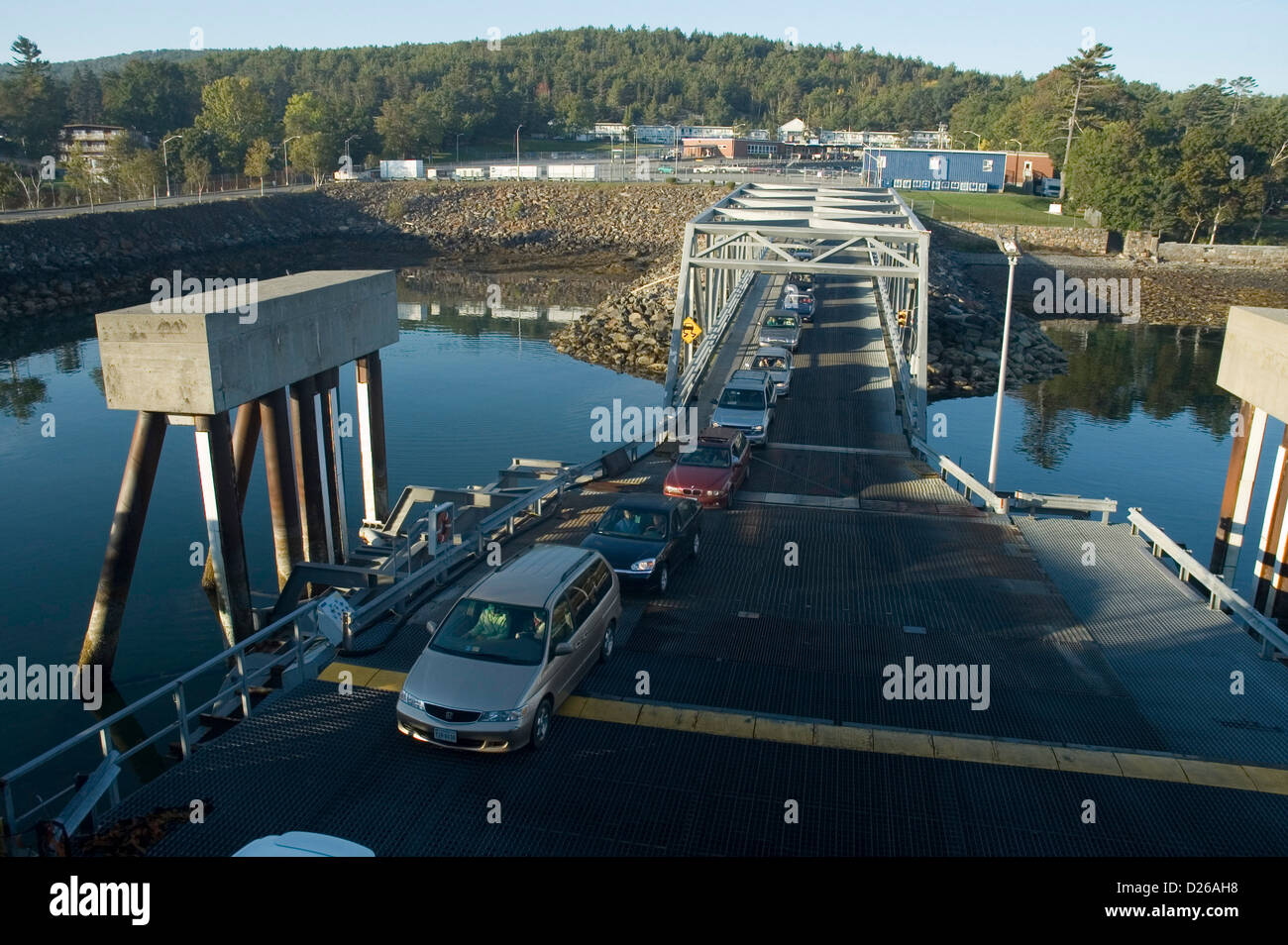 Ferry, Bar Harbor, ME Stock Photo - Alamy