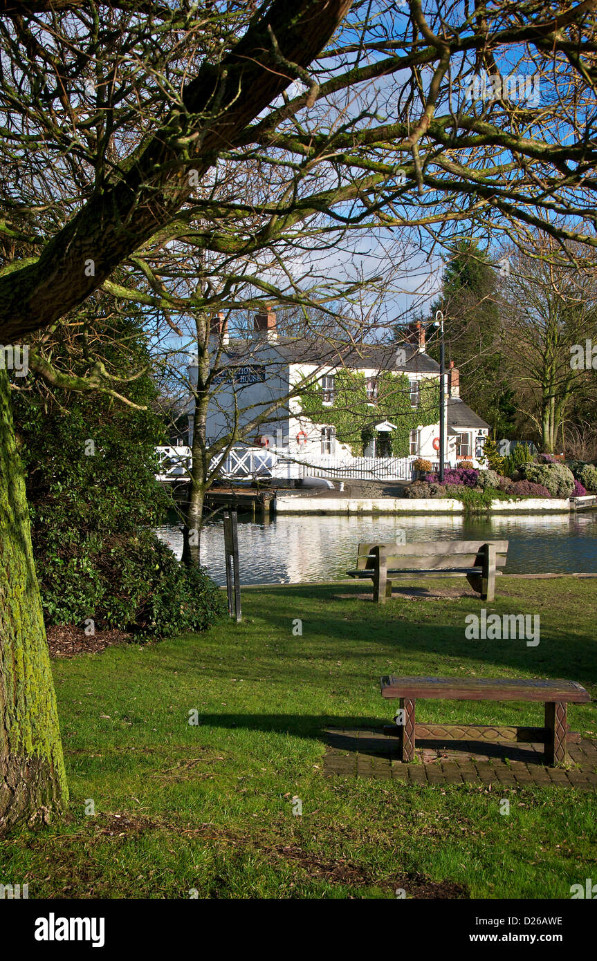 Saul Junction Sharpness Canal Gloucestershire UK Stock Photo - Alamy