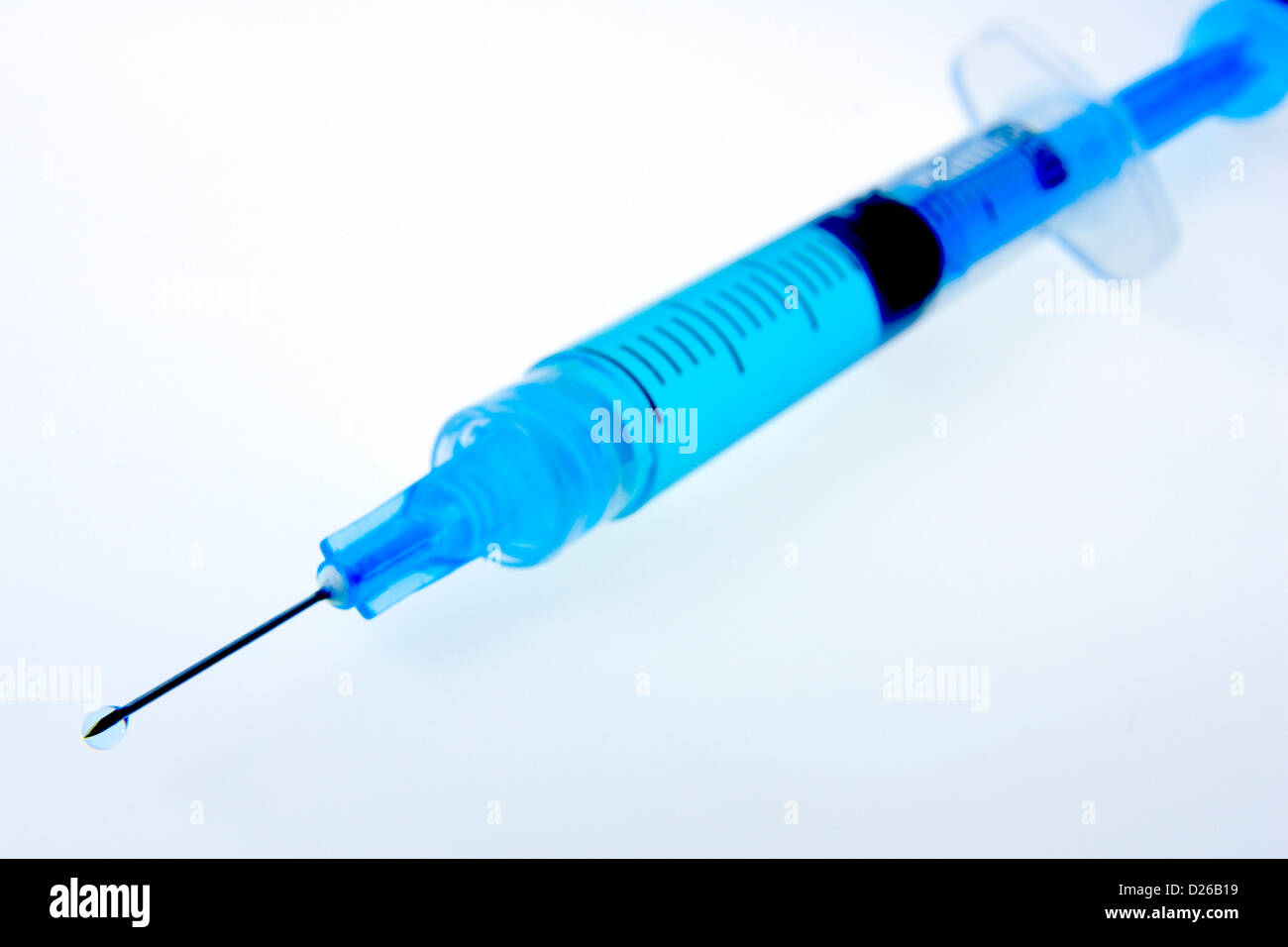 Stock Photograph Of A Syringe On A Stock Photo - Alamy