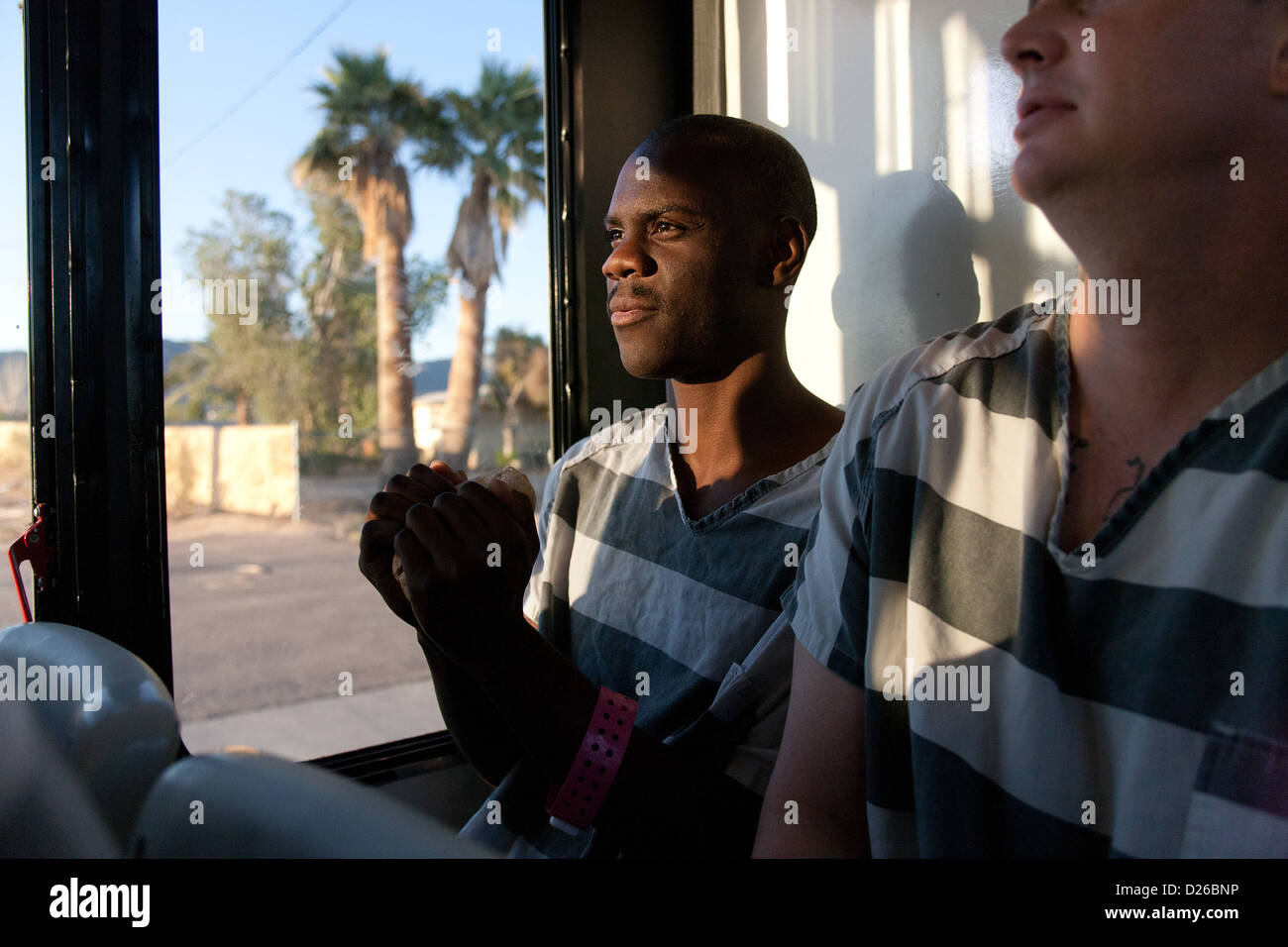 The chain gang at Maricopa County Jail in Phoenix Arizona Stock Photo ...