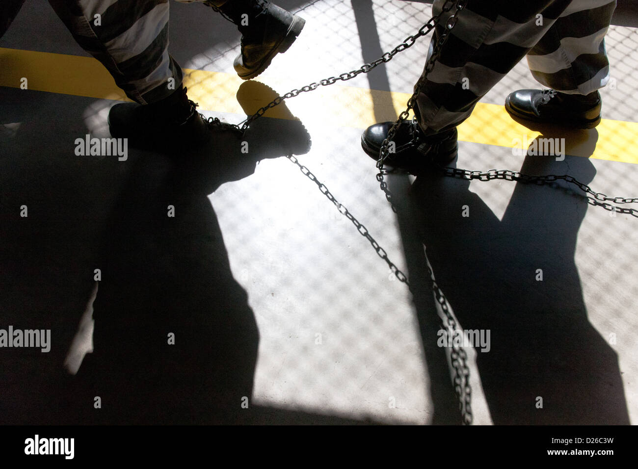 The chain gang at Maricopa County Jail in Phoenix Arizona Stock Photo ...