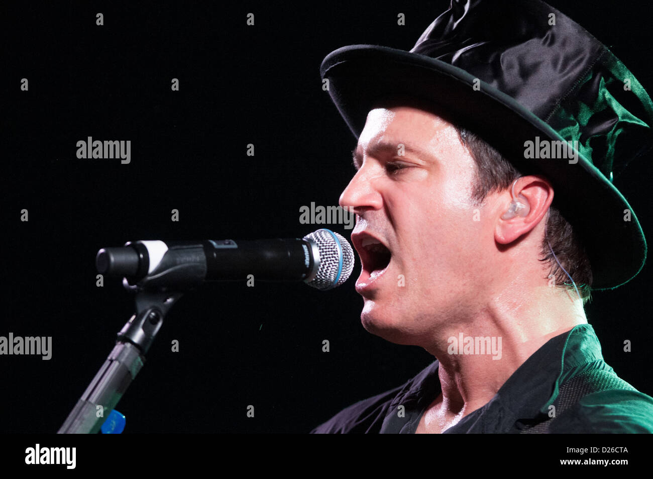 Stephen Jenkins sings during the MIT concert Stock Photo - Alamy
