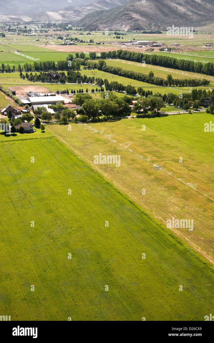 Aerial Photo of a Farm Stock Photo - Alamy