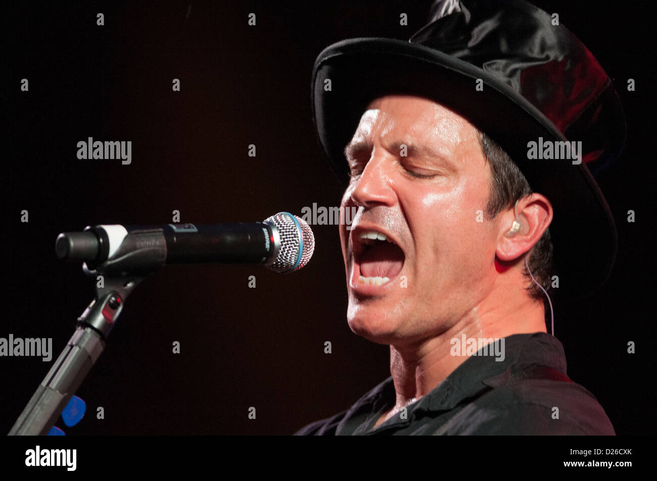 Stephen Jenkins sings during the MIT concert Stock Photo - Alamy