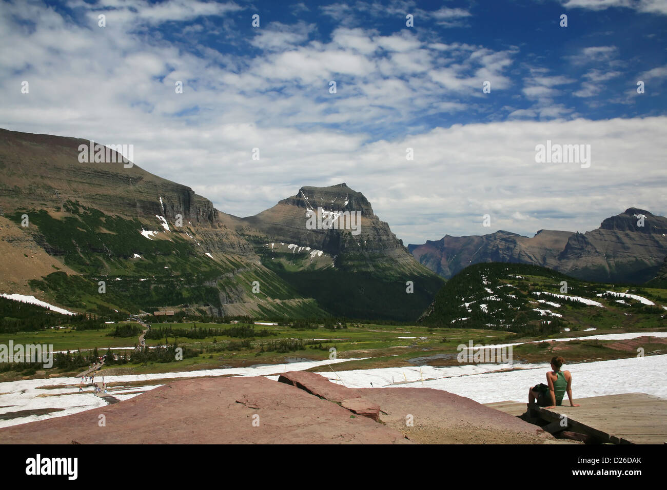 Logan Pass View Glacier Natl. Park Stock Photo - Alamy