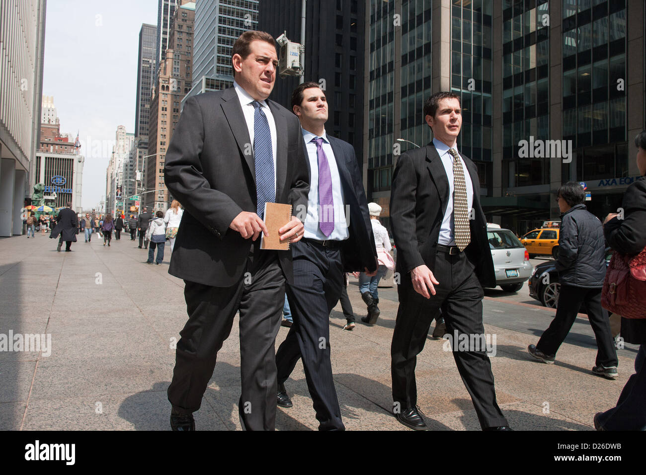 Male corporate workers in New York City Stock Photo - Alamy