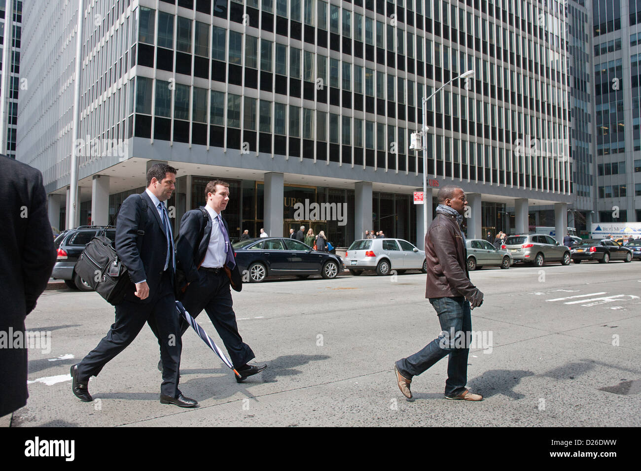 Male corporate workers in New York City Stock Photo - Alamy