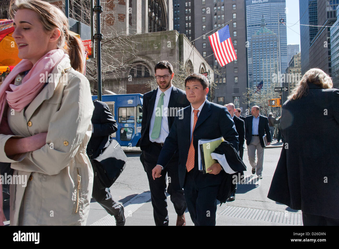 Male corporate workers in new york hi-res stock photography and images ...