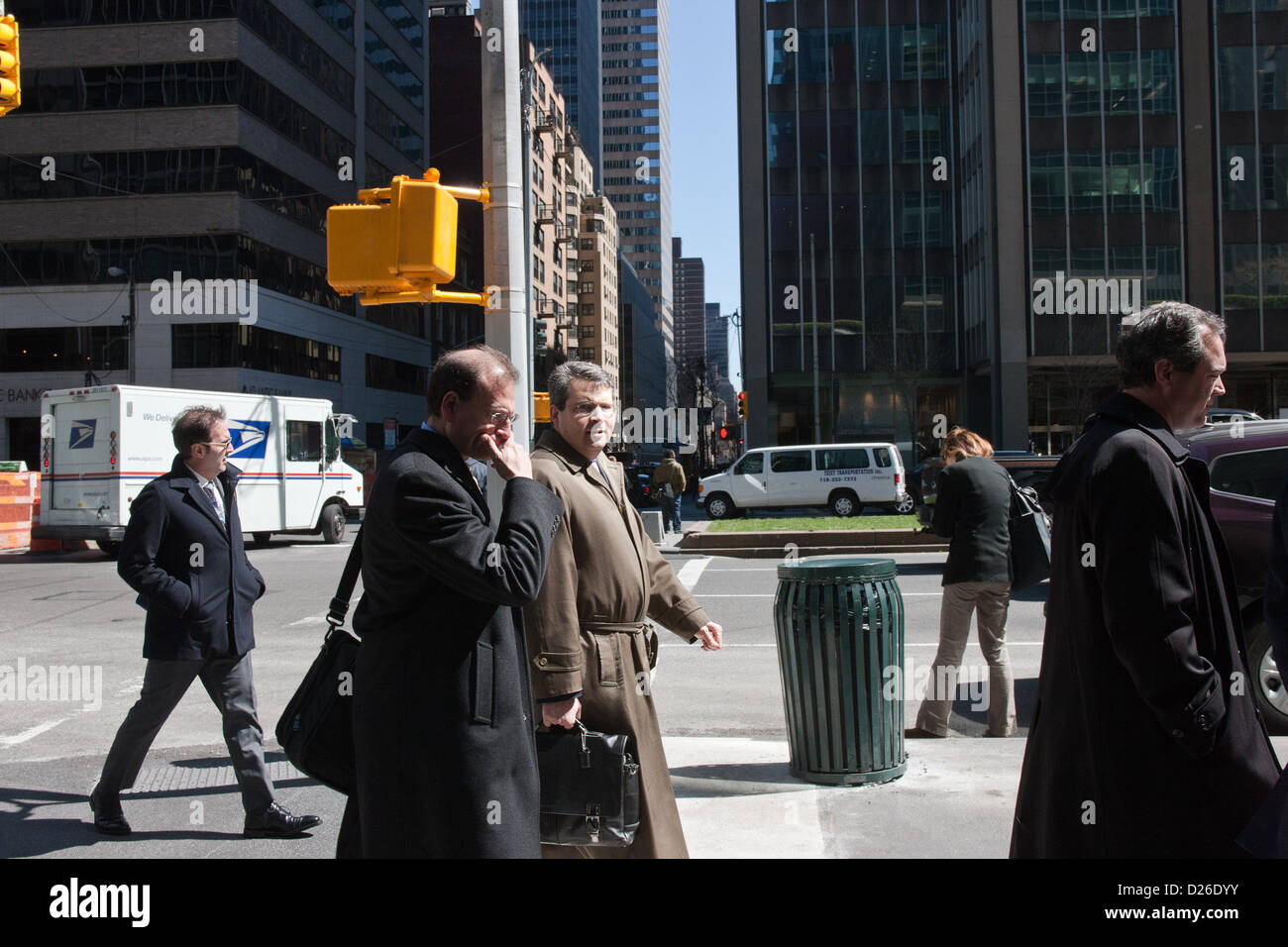 Male corporate workers in New York City Stock Photo - Alamy