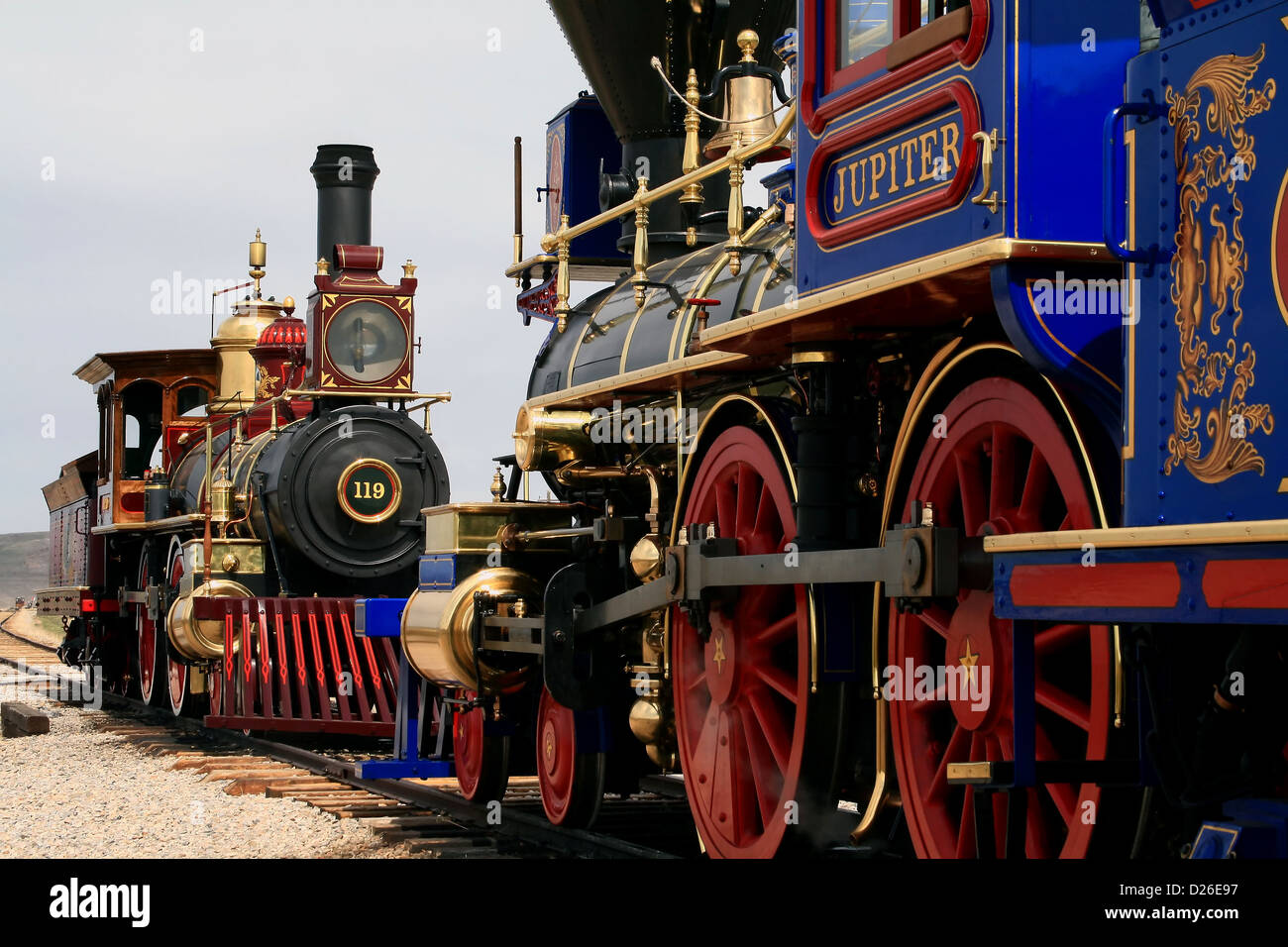 Golden spike transcontinental railroad hi-res stock photography and ...