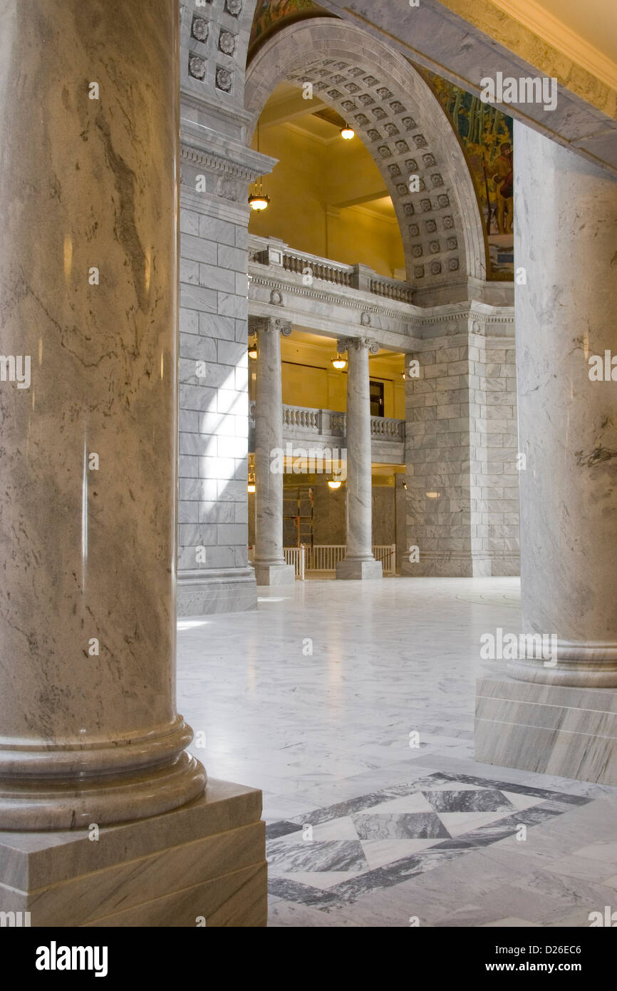 Marble Building Interior Stock Photo - Alamy