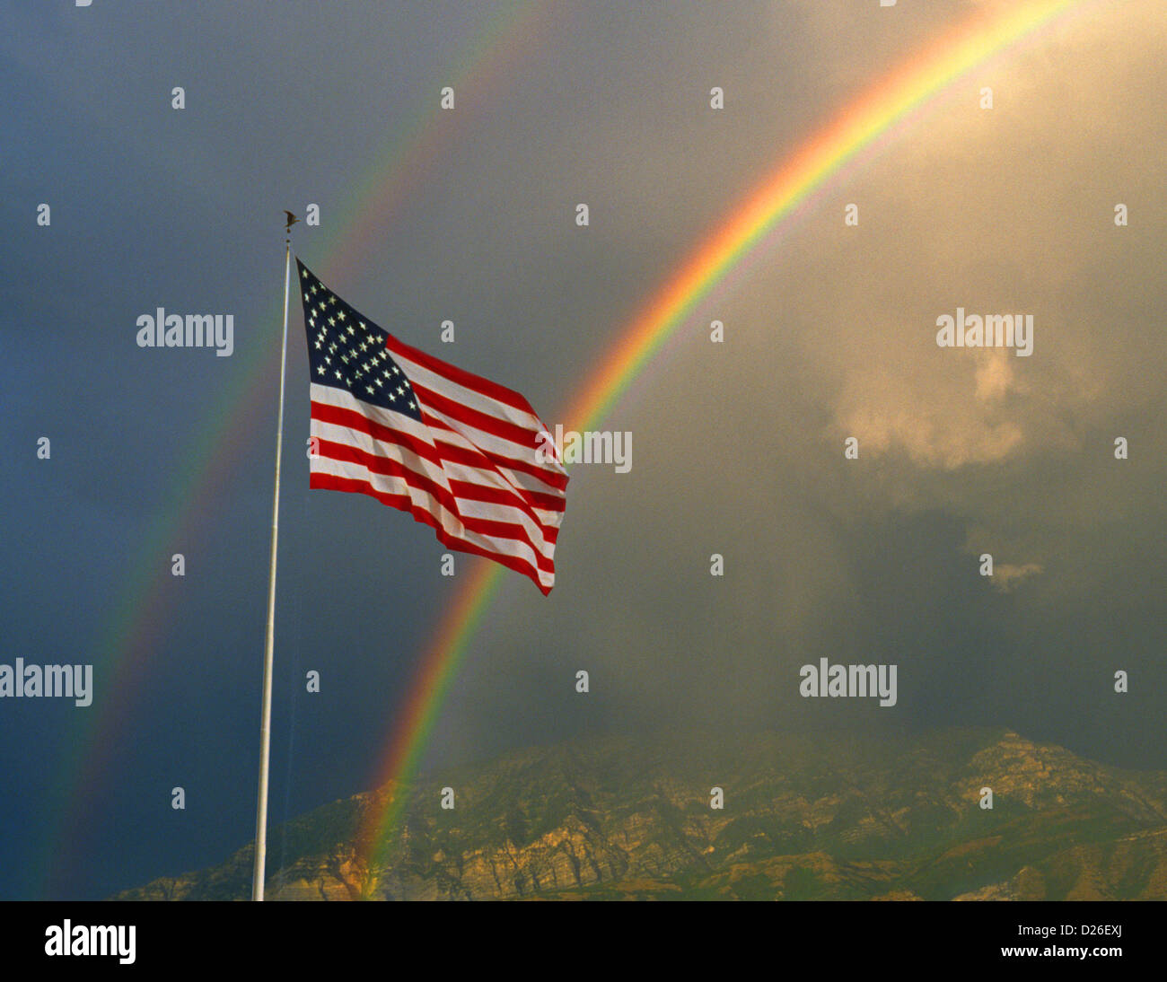 Flag with weather hi-res stock photography and images - Alamy
