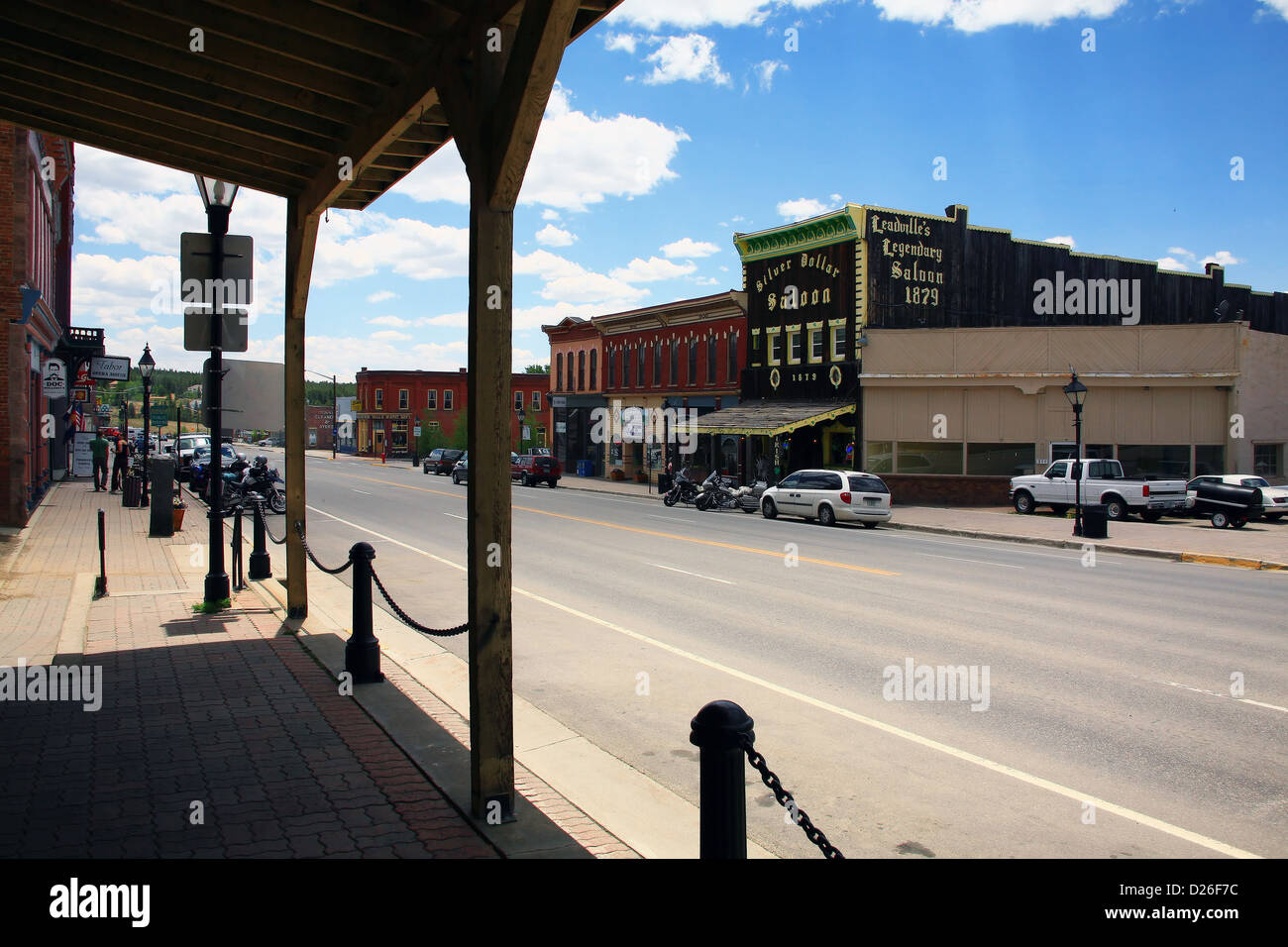 Downtown street scene leadville co hi-res stock photography and images ...