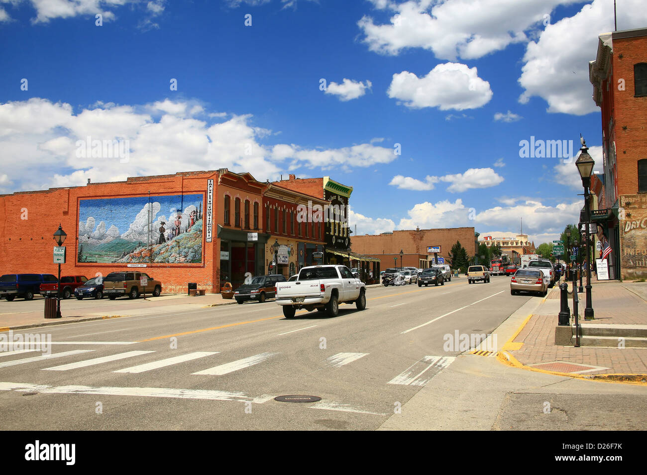 Downtown street Leadville Colorado Stock Photo - Alamy