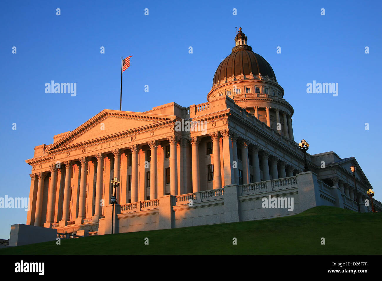 Utah State Capitol at sunset Stock Photo - Alamy