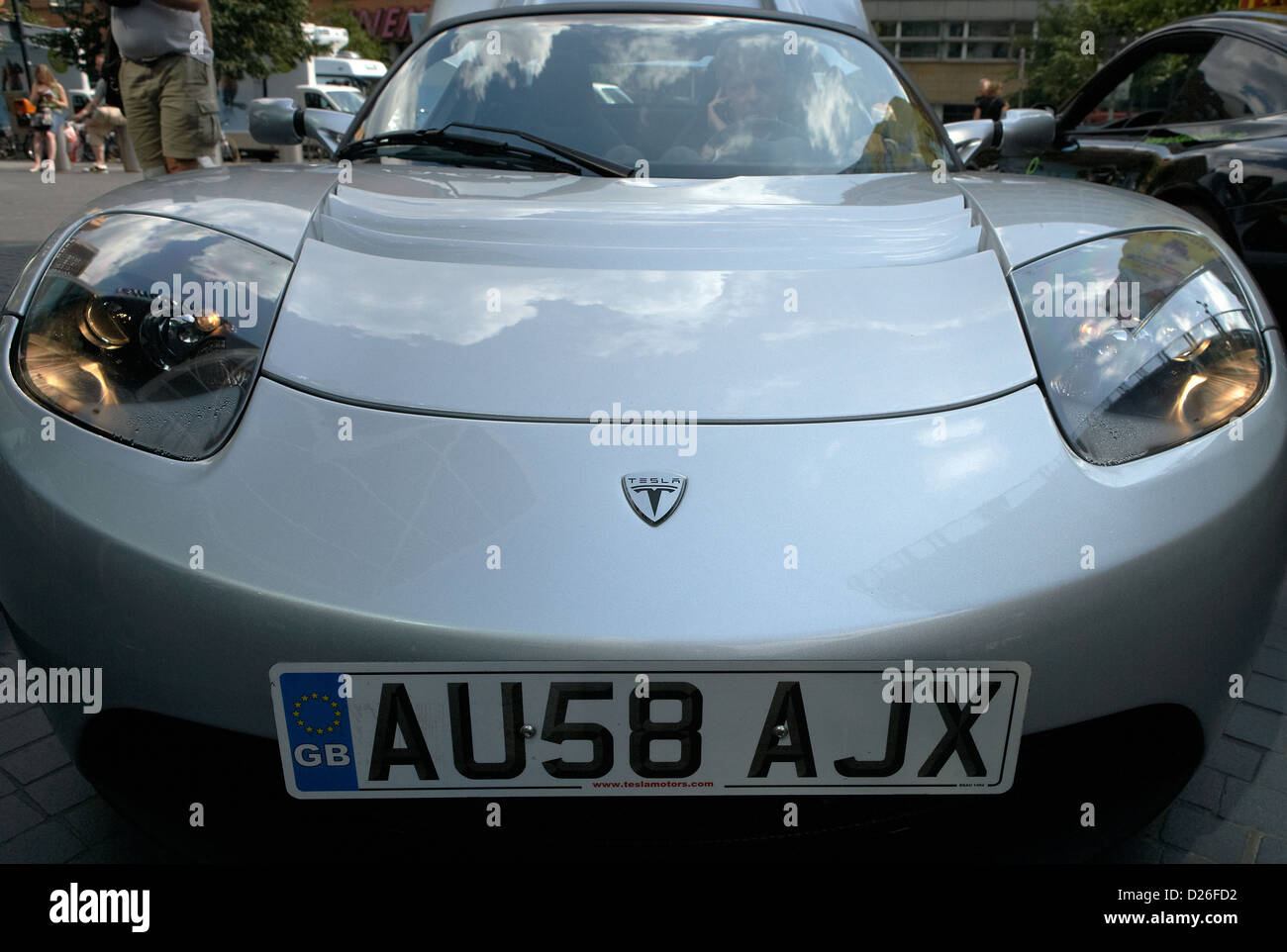 Berlin, Germany, the front view of a Tesla Roadster Stock Photo - Alamy