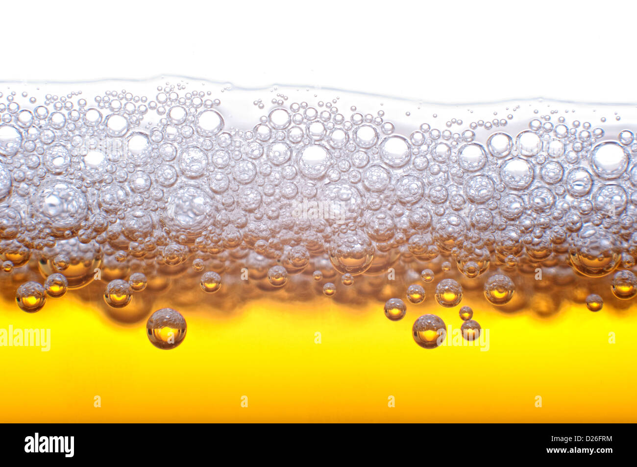Beer bubbles in the high magnification and close-up Stock Photo - Alamy