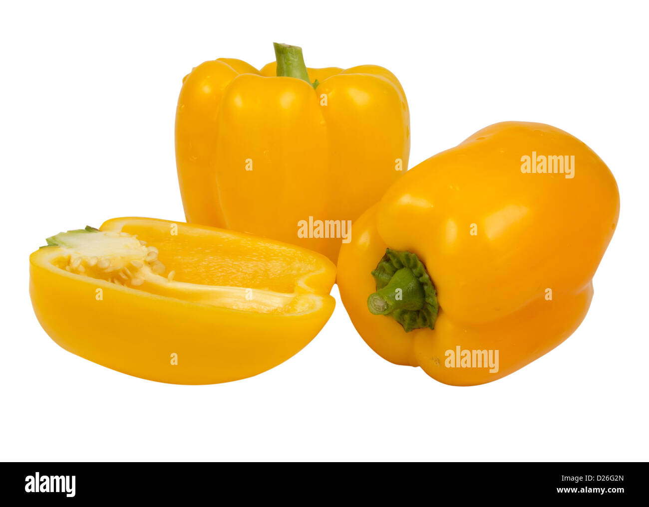 Half yellow pepper hi-res stock photography and images - Alamy
