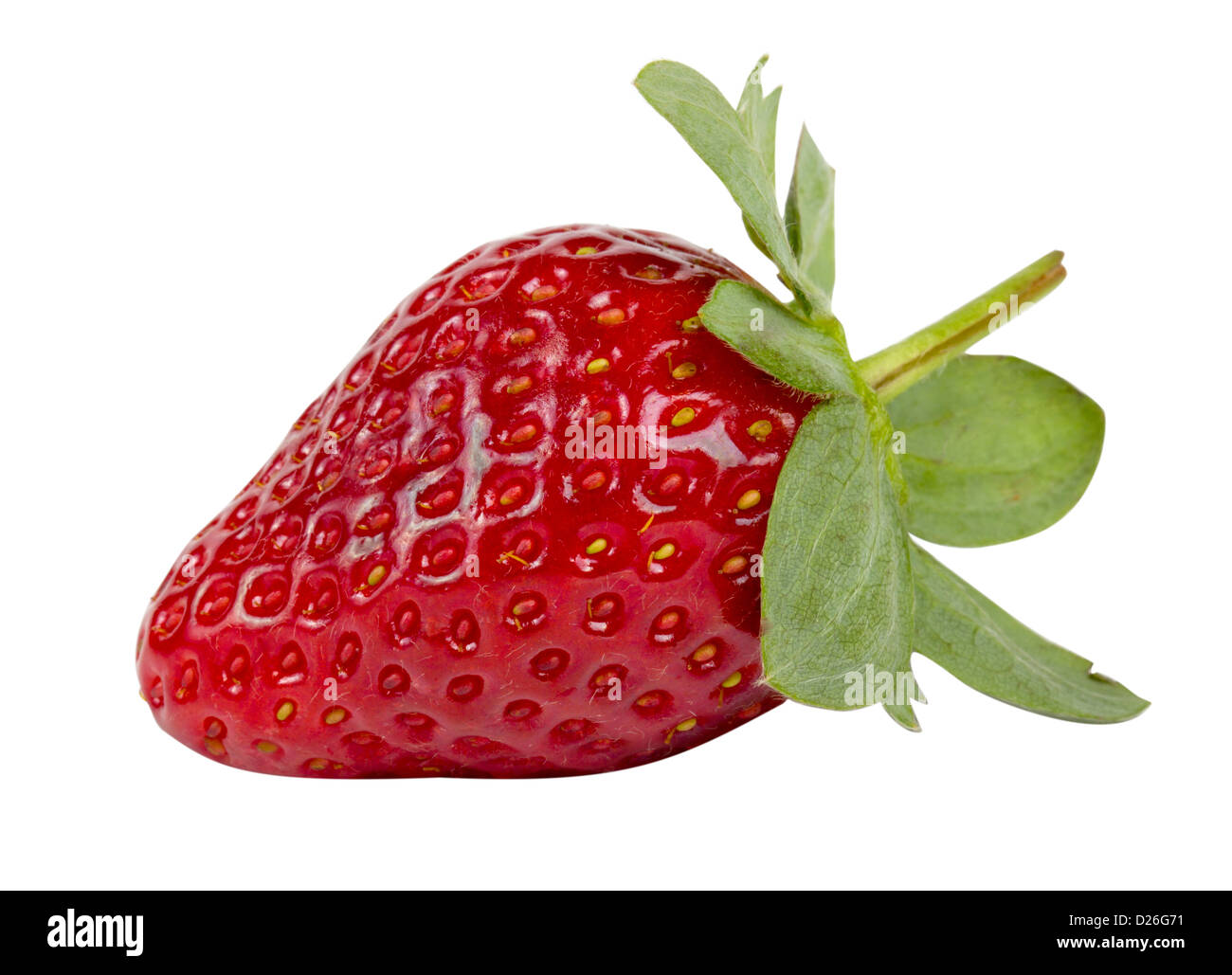 Beautiful ripe strawberry isolated on white Stock Photo - Alamy