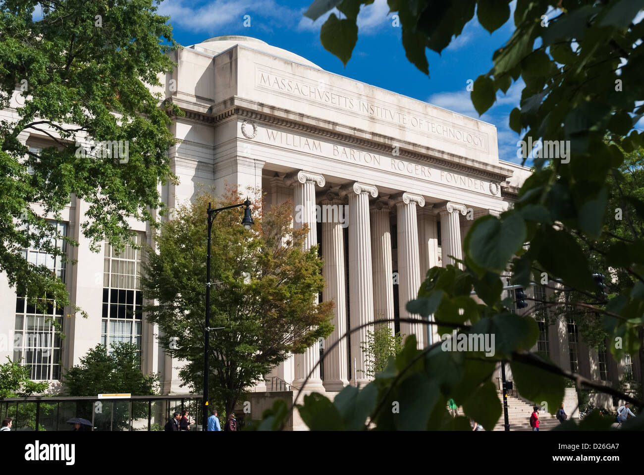 The facade of Building 7 (77 Mass Ave) on the campus of the ...