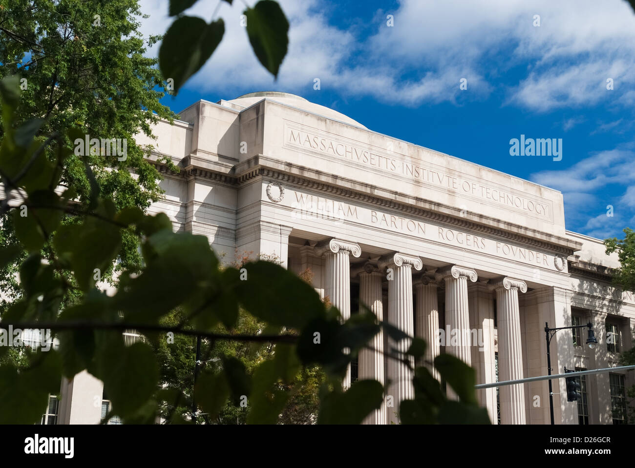 The facade of Building 7 (77 Mass Ave) on the campus of the ...