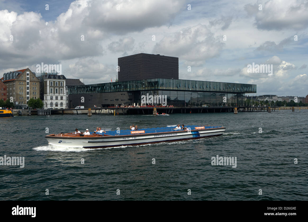 Copenhagen, Denmark, a boat trip along the King Lichen Playhouse Stock ...