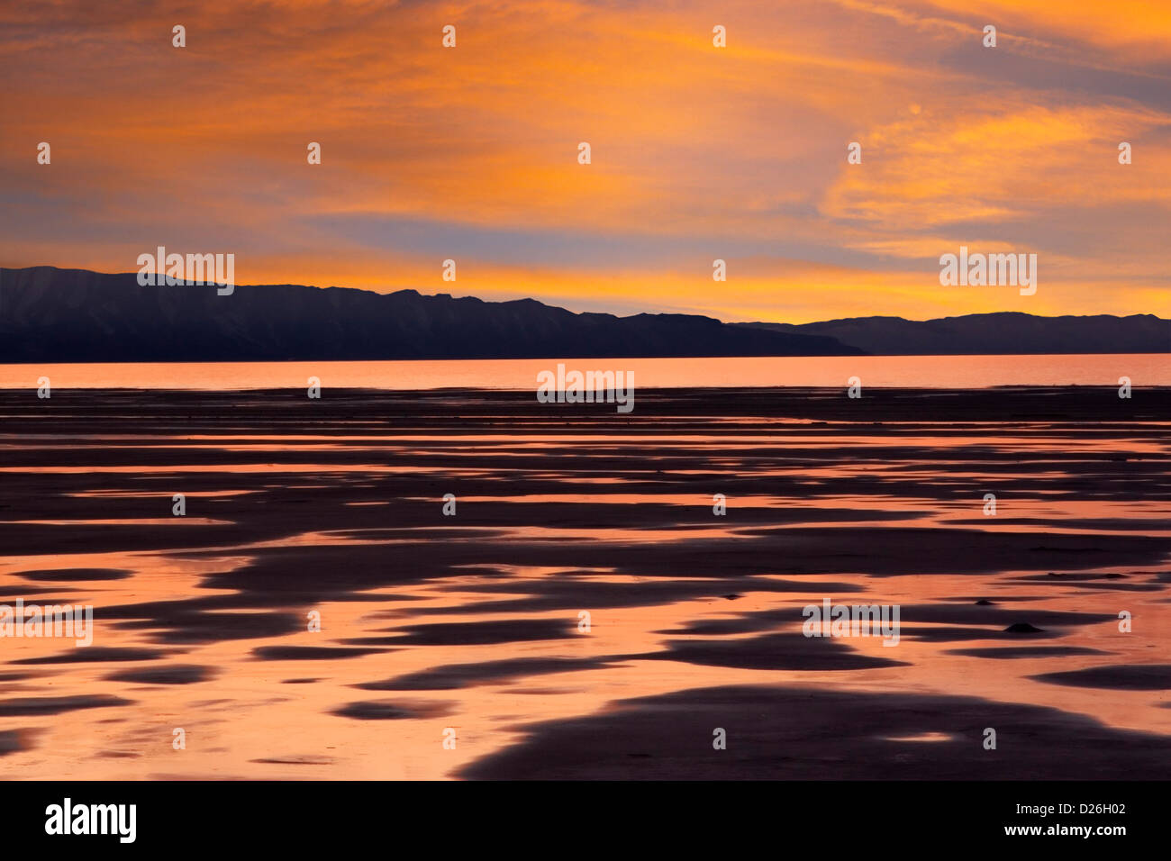 Great Salt Lake Sunset Stock Photo - Alamy