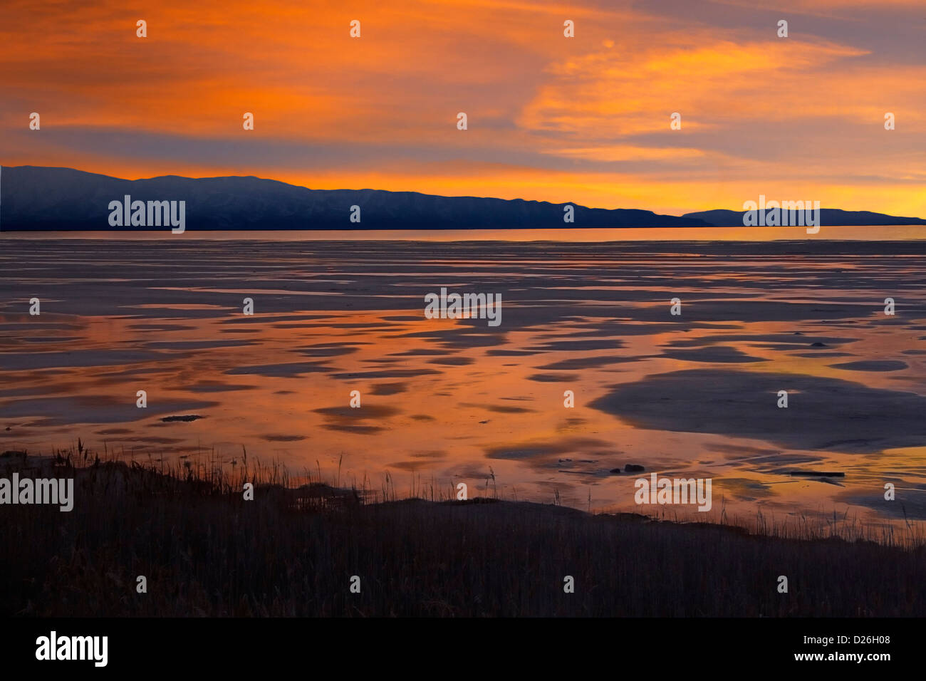 Great Salt Lake Sunset Stock Photo - Alamy
