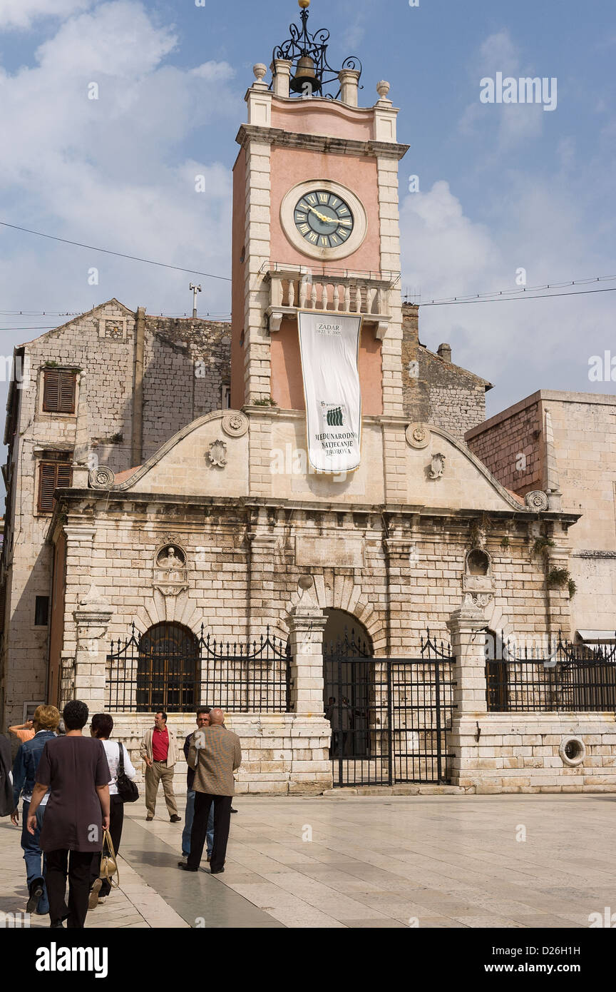 Elk192-2041v Croatia, Zadar, Dalmatian Coast, Narodni Trg, Town ...