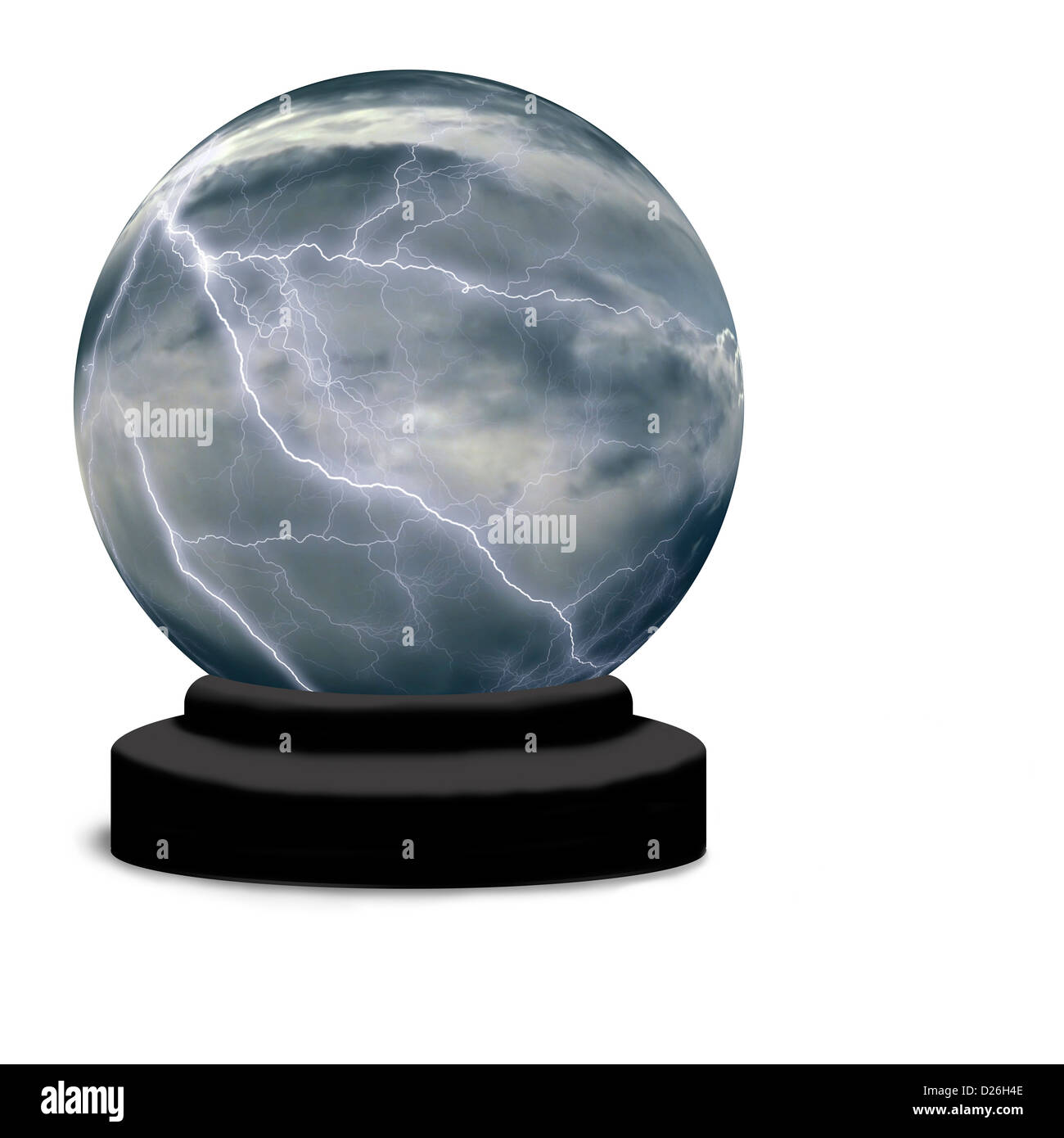 Thunder Storm Crystal Ball Stock Photo - Alamy