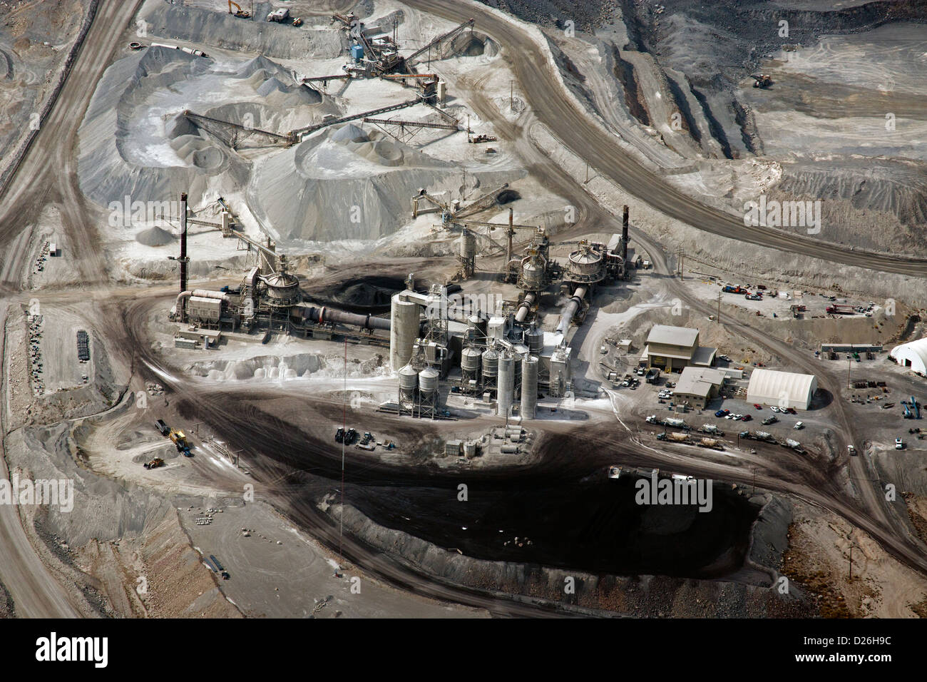 aerial photograph mining Nevada Stock Photo - Alamy