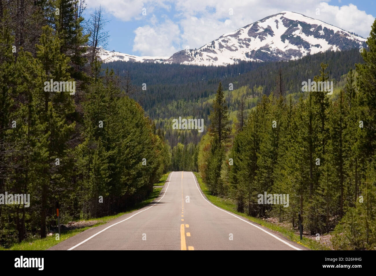 Scenic Highway Through Mountains Stock Photo - Alamy
