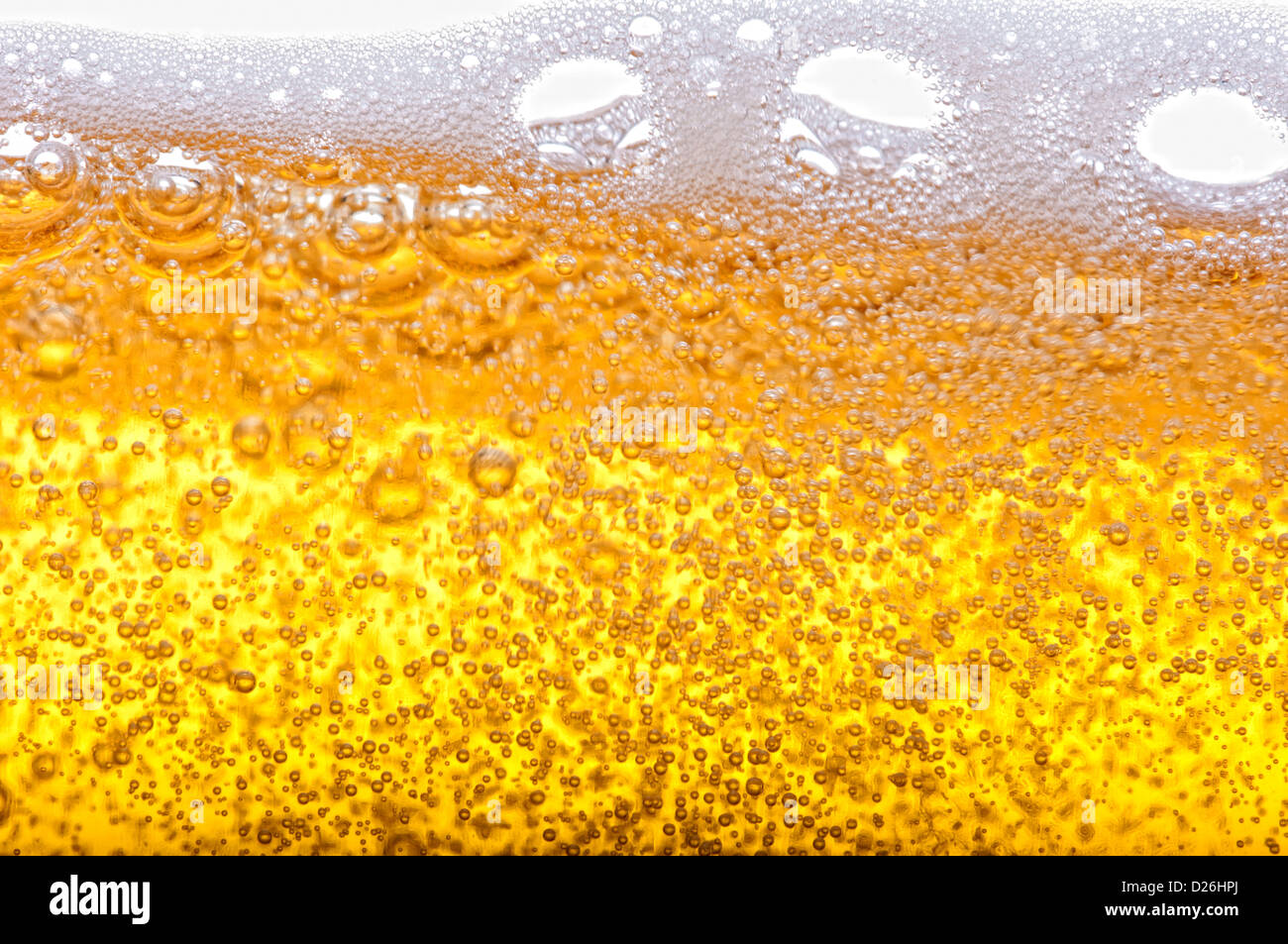 Beer bubbles in the high magnification and close-up Stock Photo - Alamy