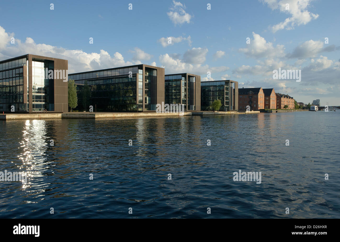 Copenhagen, Denmark, modern office building in the Christianshavn ...
