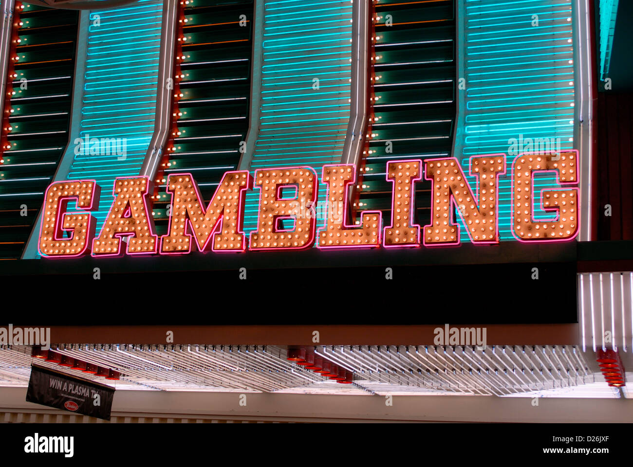 Craps casino neon sign hi-res stock photography and images - Alamy