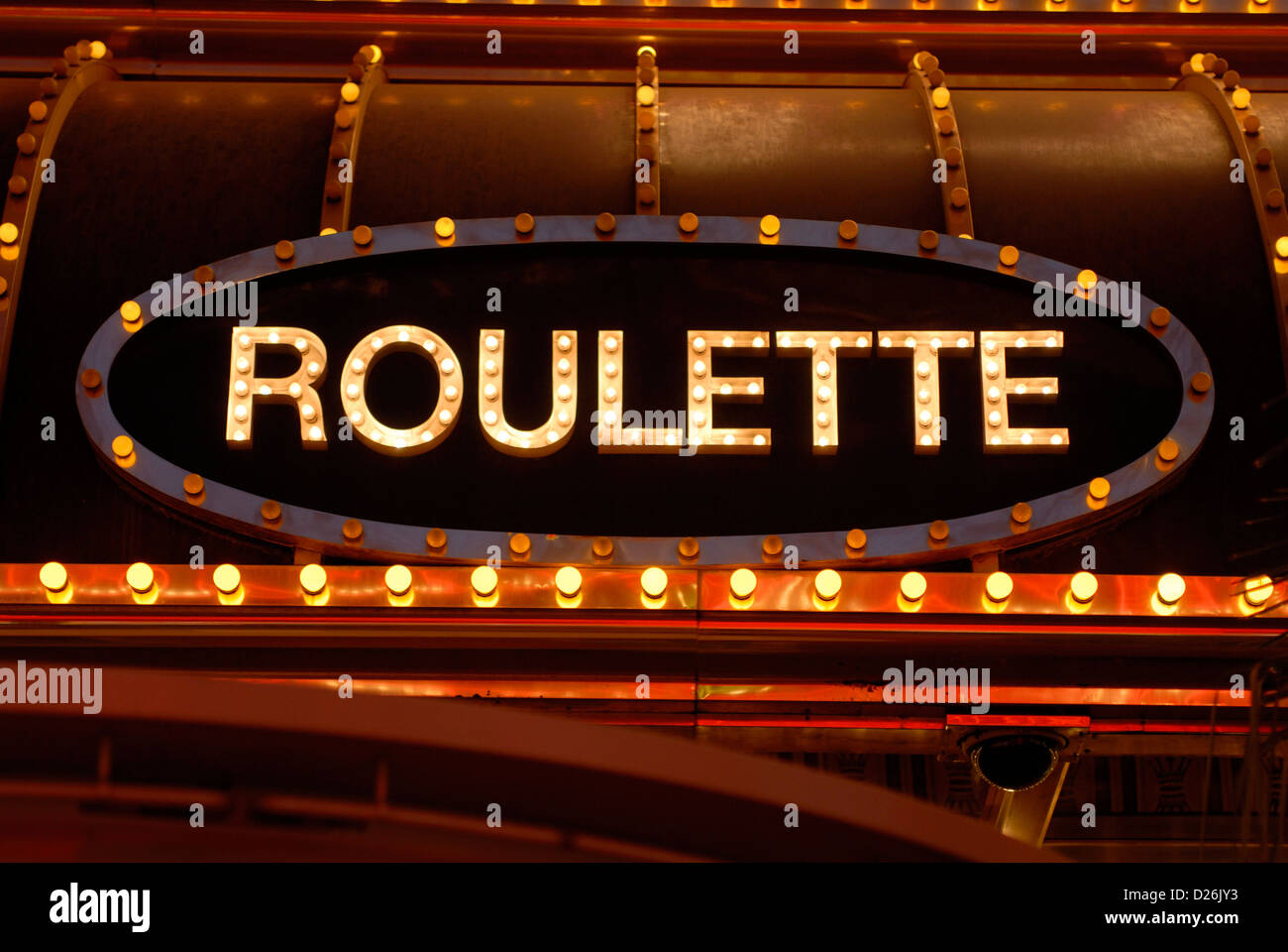 Craps casino neon sign hi-res stock photography and images - Alamy