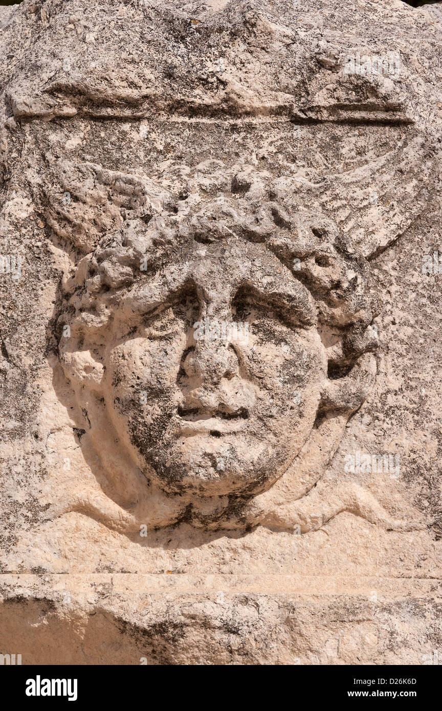 Elk192-2159v Croatia, Zadar, Dalmatian Coast, Roman column sculpture ...