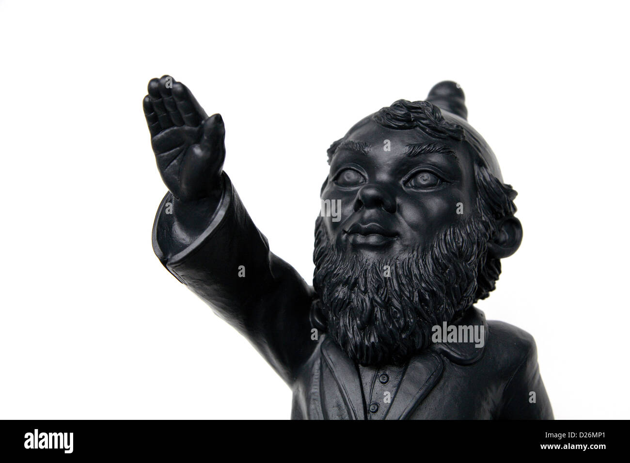 Nuernberg, Germany, garden gnome with the Hitler salute from Ottmar ...