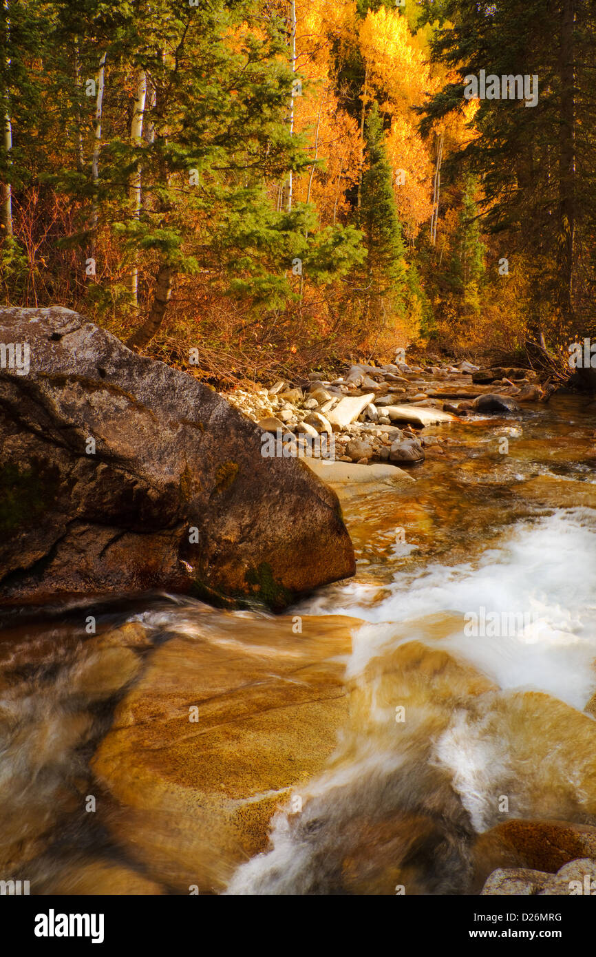 Mountain Stream in Autumn Stock Photo - Alamy