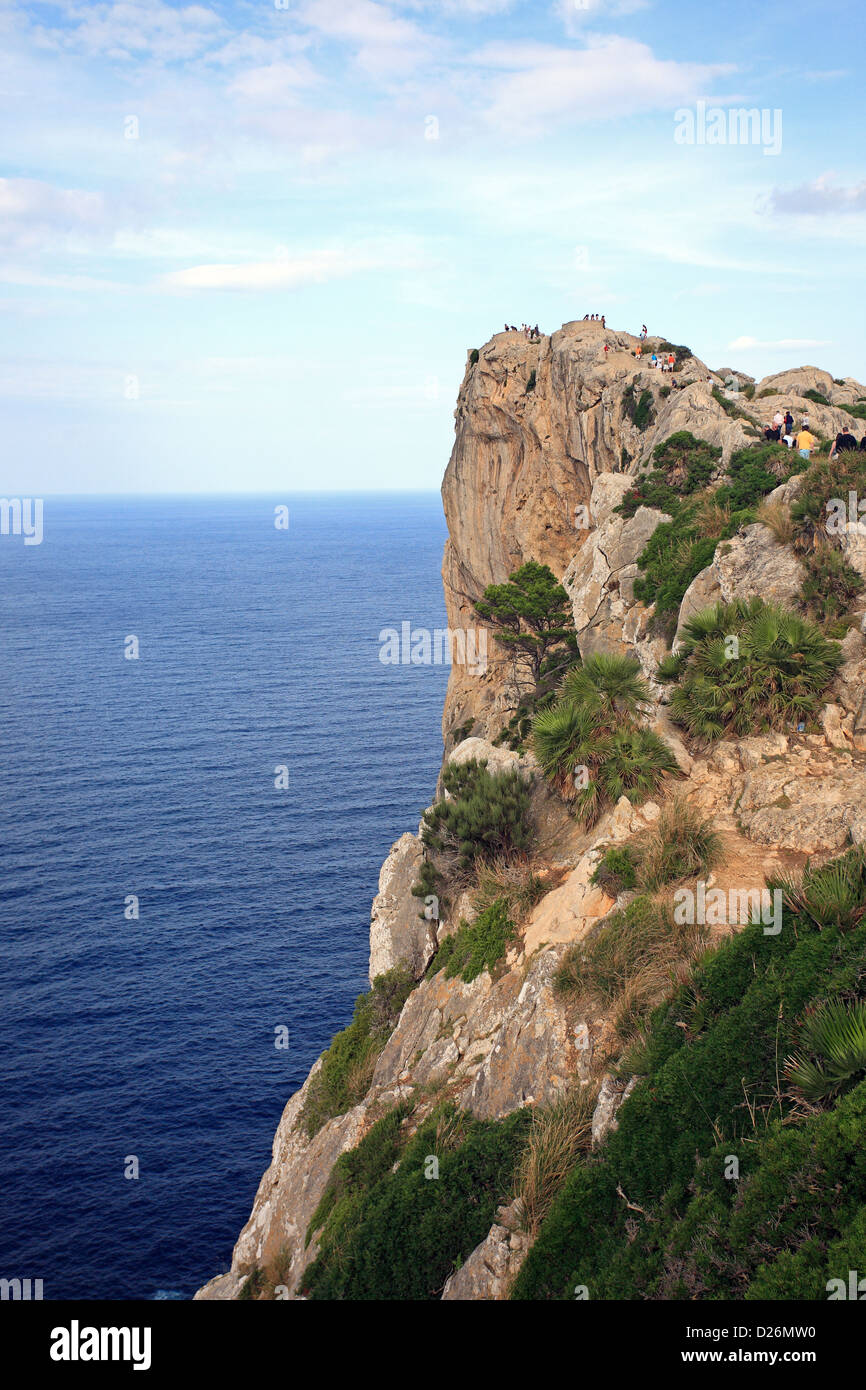 Formentor, Mallorca, Spain, on the cliffs of the Formentor Stock Photo ...