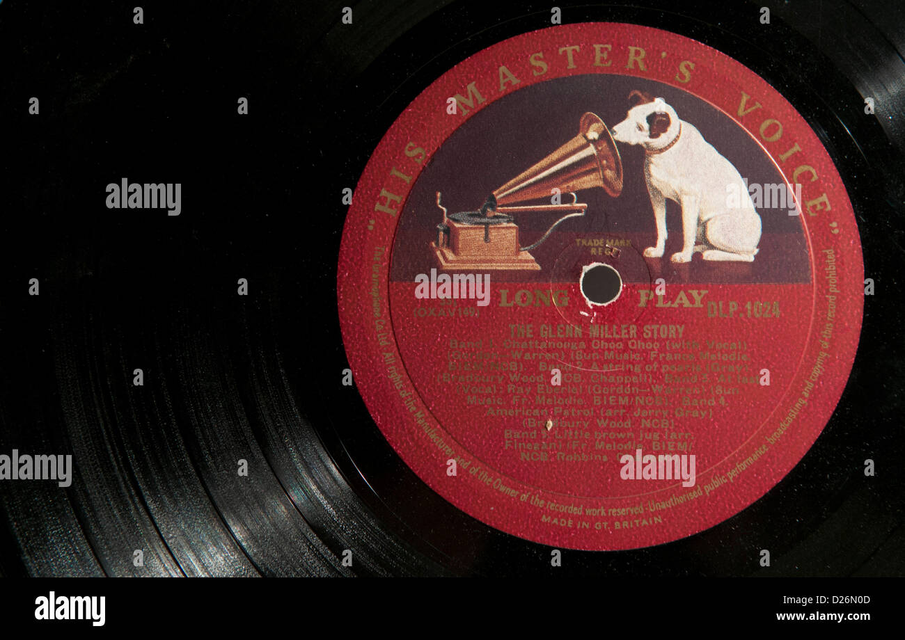Old hmv record hi-res stock photography and images - Alamy