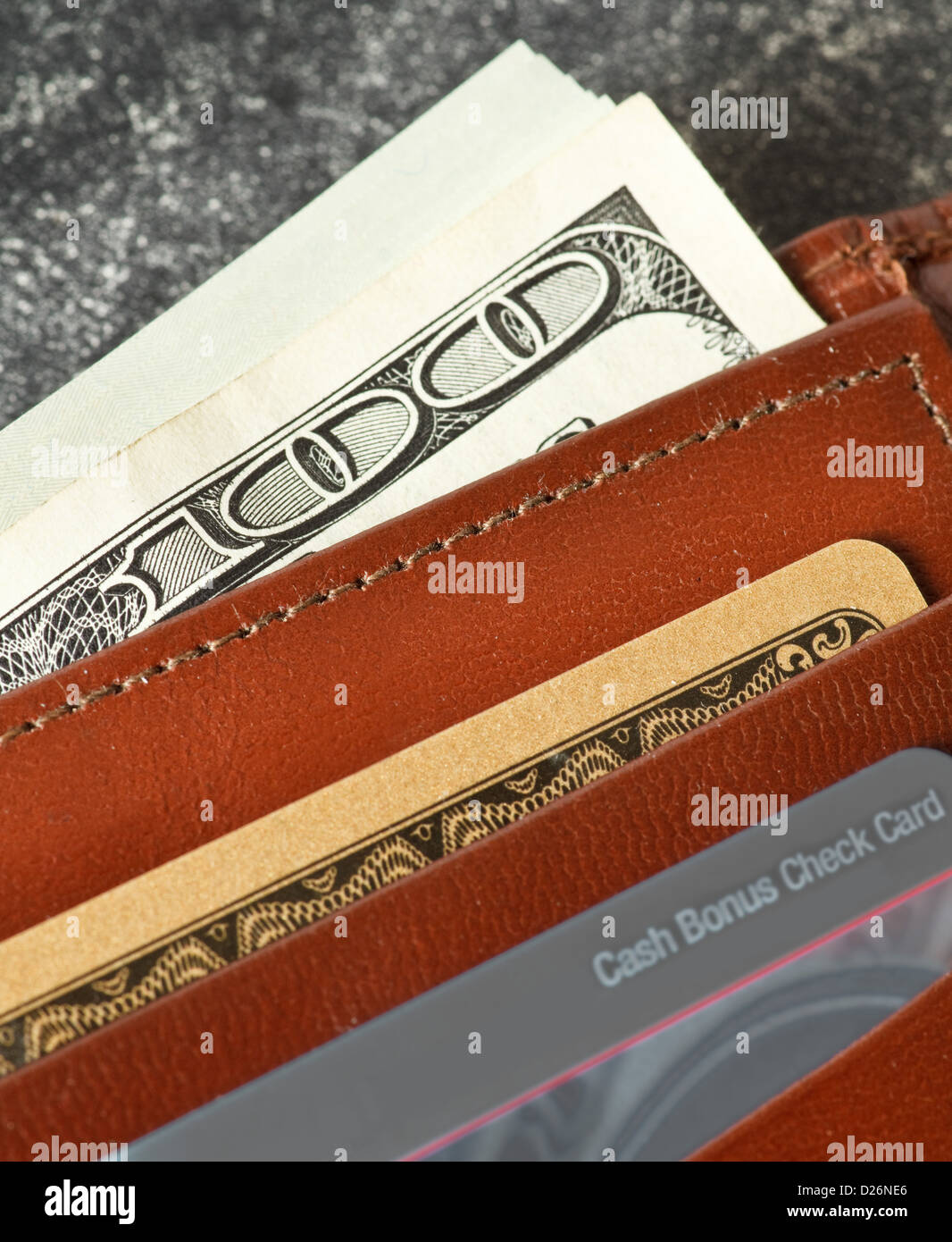 Cash In Wallet Stock Photo - Alamy