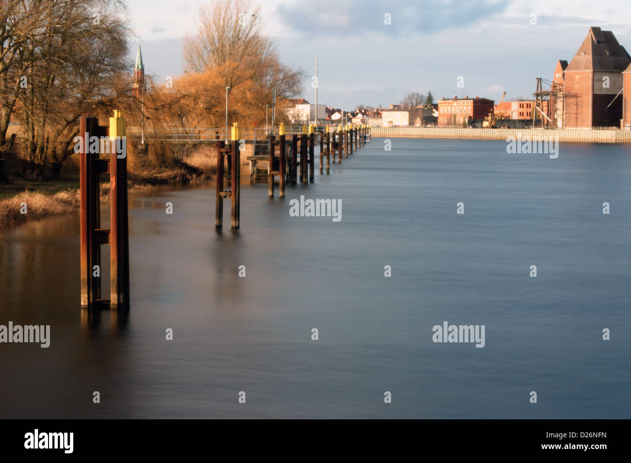 Harbor of Wittenberge Stock Photo - Alamy
